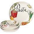 Amazon.com | Lorren Home Trends 5 Piece Porcelain Pasta Set Vegetable ...