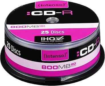 Intenso CD-R 800MB, 90min - CD-RW vírgenes (90min, Caja de CD): Amazon ...