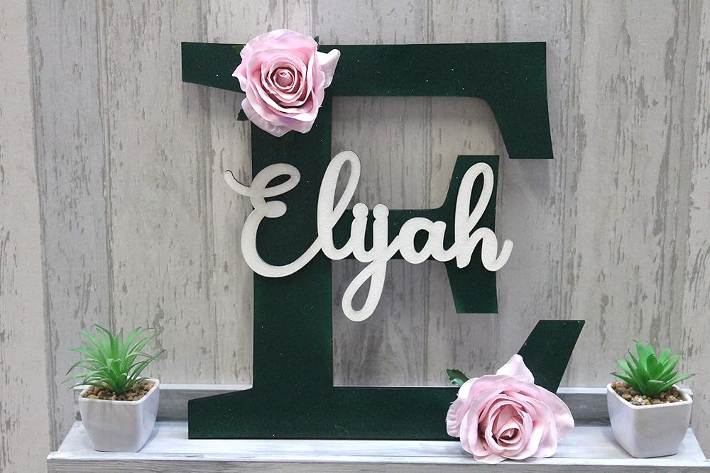 MadeAt94 Personalised Big Initials Name for Teen Girls Bedroom ...
