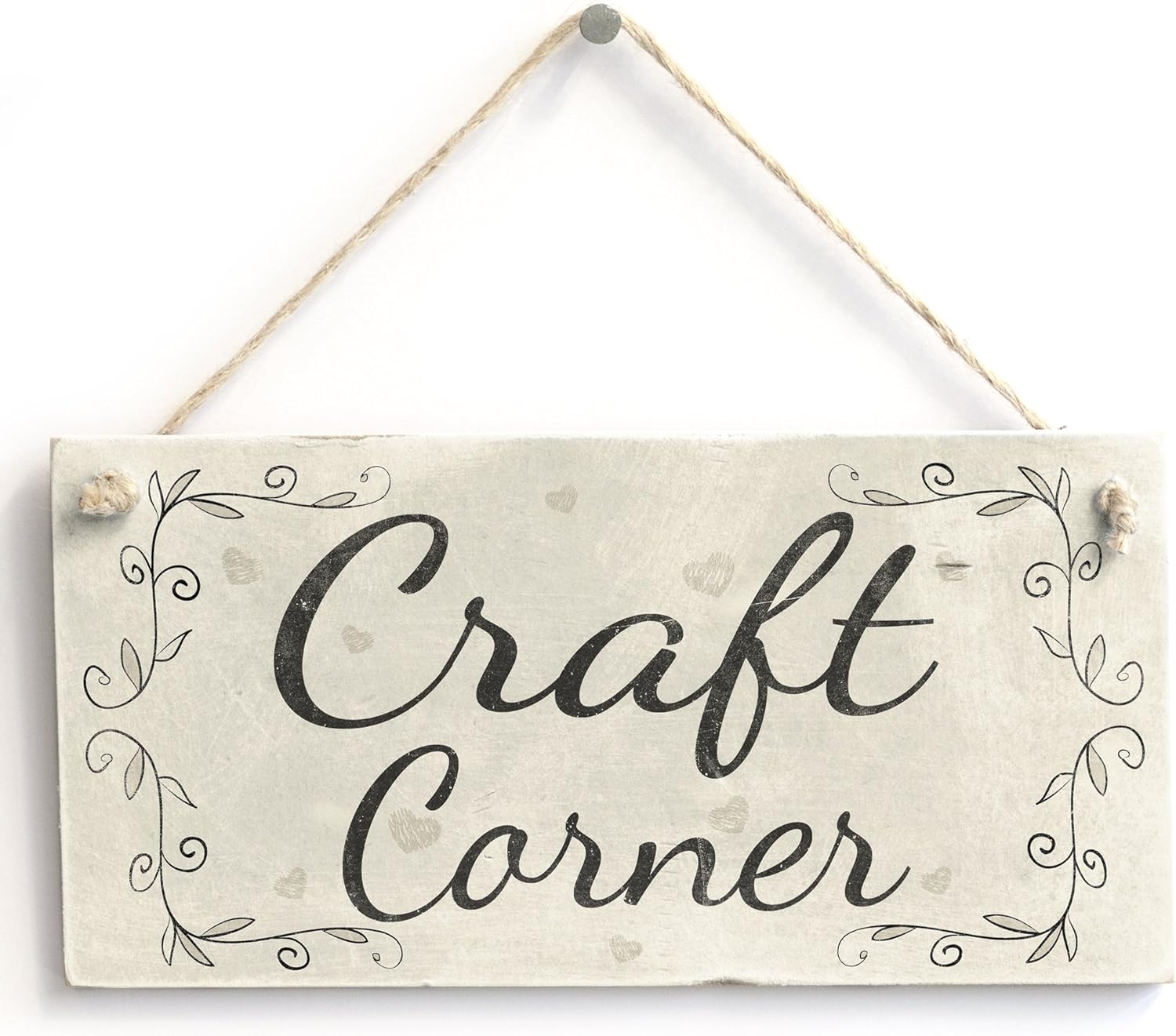 Craft Corner Handmade Rustic Country Wooden Decor Door Sign/Plaque ...