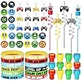 Amazon.com: MiniInflat 72 Pcs Video Game Party Favors Set Gaming Party ...
