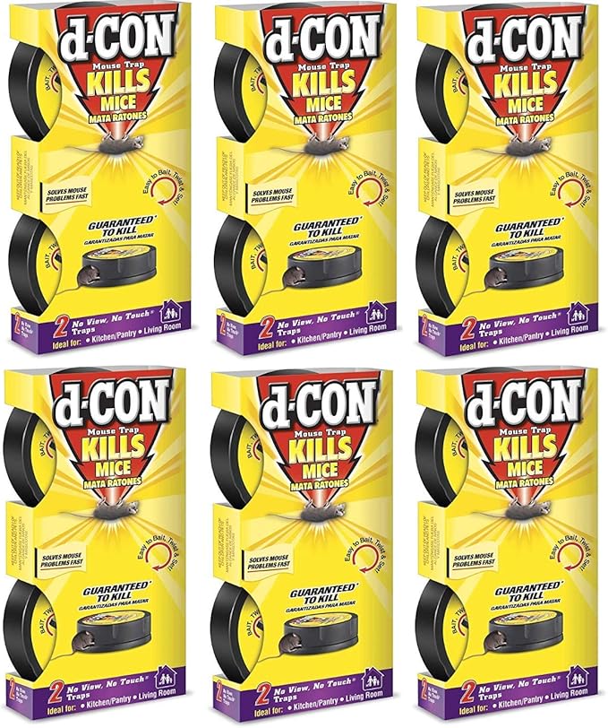 Amazon.com : D-Con No View, No Touch Covered Mouse Trap, 6 Pack (2 ...