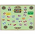 Amazon.com: Hispanic Heritage Bulletin Board Set - 34 Pieces : Office ...