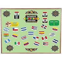 Amazon.com: Hispanic Heritage Bulletin Board Set - 34 Pieces : Office ...