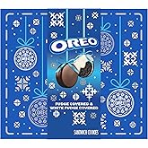 Amazon.com: OREO Fudge and White Fudge Covered Chocolate Sandwich Cookies, Holiday Cookies, 1.02 ...