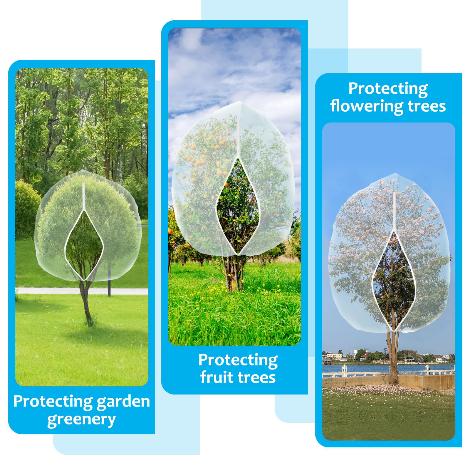 Mua 7.8 * 7.2Ft Large Fruit Tree Netting Cover with Zipper/Drawstring ...