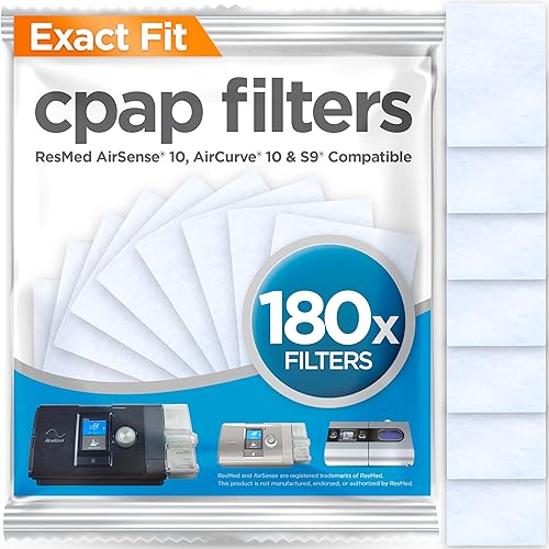 resplabs CPAP Filters Compatible with ResMed AirSense 10, AirCurve 10 ...