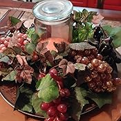 Amazon.com: STUDYY 5 Bunches Artificial Grape Fake Grapes with Vines ...