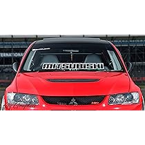 Mitsubishi Logo Windshield Banner Decal Sticker Custom Made, 51% OFF