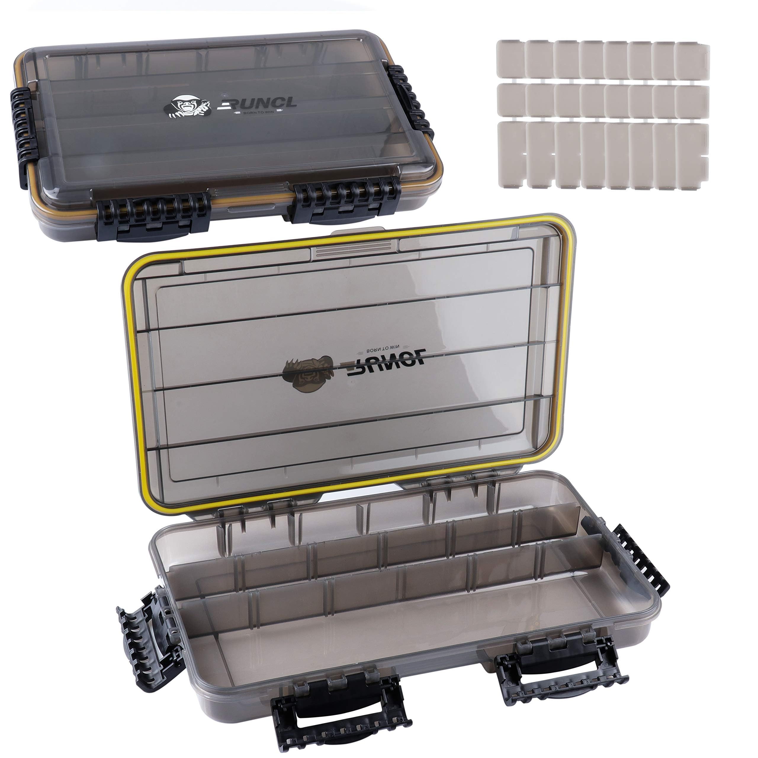 RUNCL Fishing Tackle Box, Waterproof Tray for Jigs Lures, Thicker ...