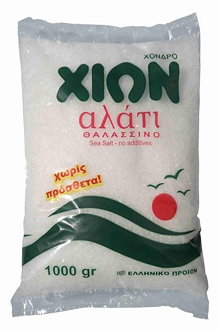 Grobes Meersalz 1kg aus Mesologgi Griechenland - griechisches Meer Salz ...