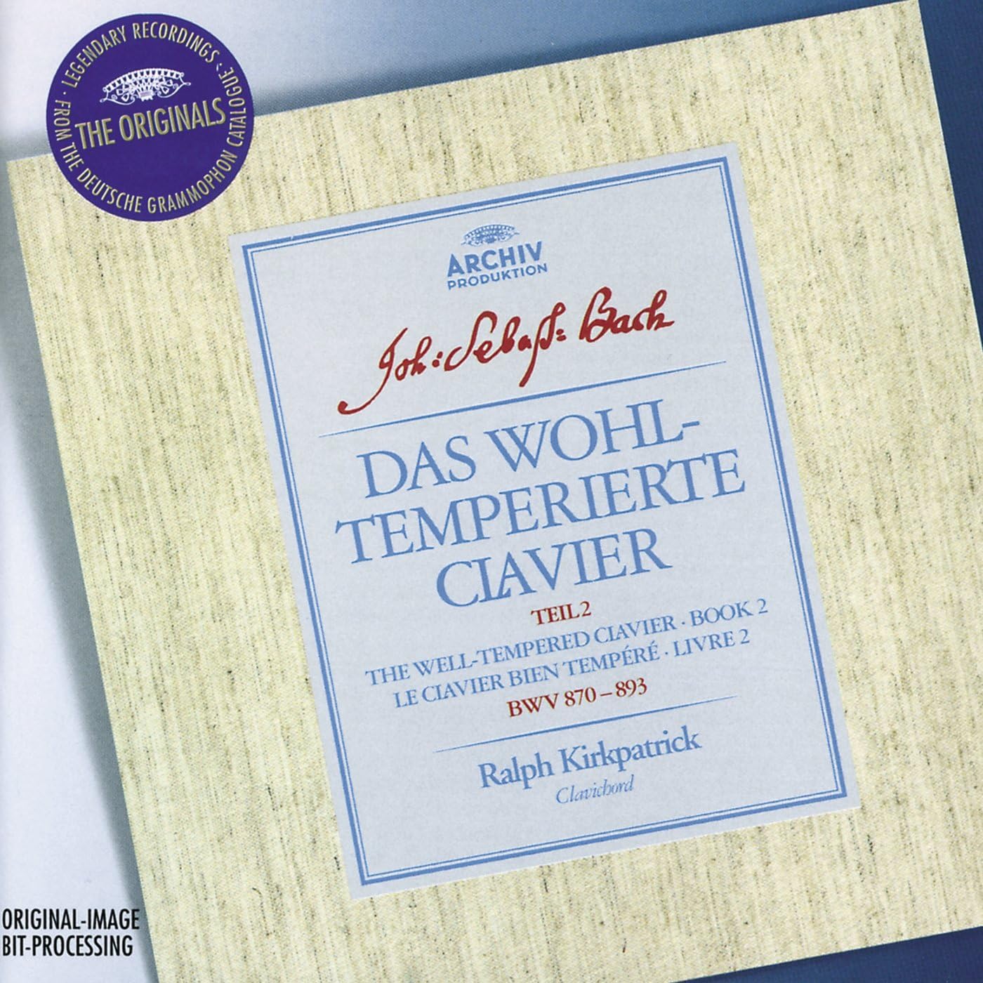 J.S. Bach-The Well Tempered Clavier, Book 2: Amazon.co.uk: Music