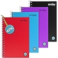 Amazon.com : Emraw Small Spiral Notebook 4x6, Side Bound Pocket ...