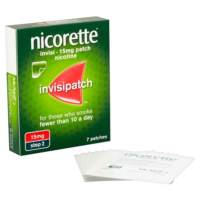 Nicorette Invisi Patch, 15 mg, 7 Patches: Amazon.co.uk: Prime Pantry