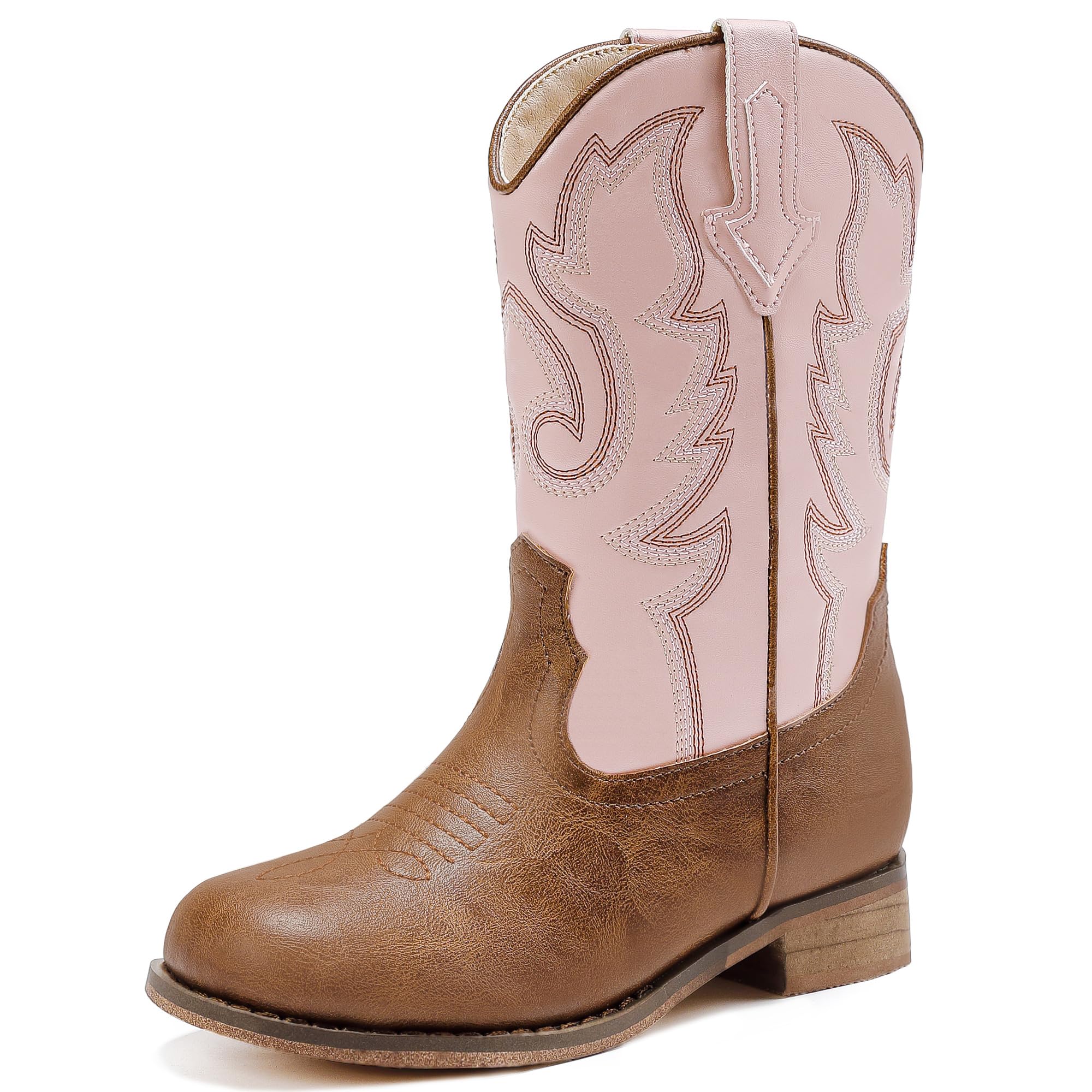 Motasha Girls Cowgirl Boots Toddler Girls Boots Pink Cowboy Boot for ...