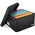 Amazon.com: JUNDUN Fireproof File Box, Fireproof File Storage Organizer ...