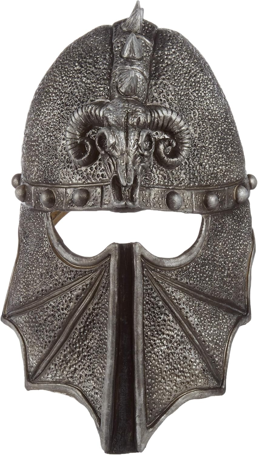 Amazon.com: HMS Men's Fantasy Dragon Helmet, Silver, One Size: Clothing