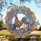 Amazon.com: Rooster Metal Wind Spinner Outdoor Chicken Gifts for Women ...
