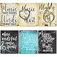 Amazon.com: 6 Pack Music Motivational Posters Wall Decor with ...