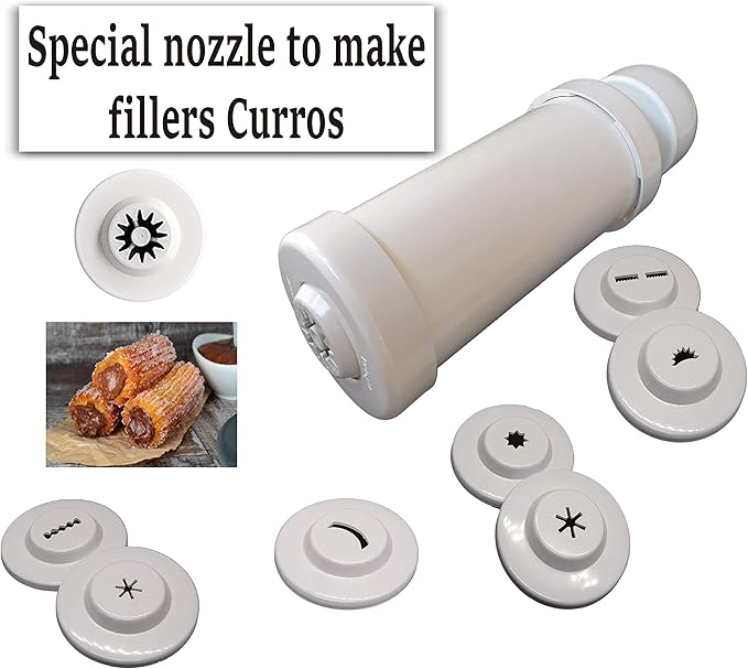 Bernar Churrera Churro Maker with Hollow Churro Nozzle.: Amazon.co.uk ...