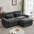 Amazon.com: DUNELLA 88.9" Cloud Couch Sectional Couches for Living Room ...