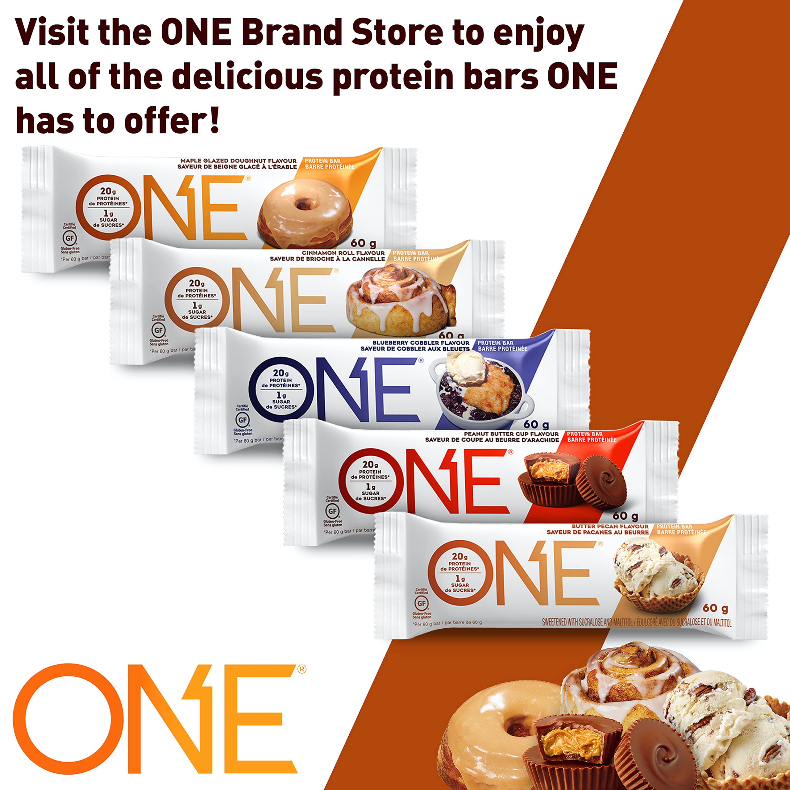 Mua ONE Protein Bars, Chocolate Chip Cookie Dough, Gluten Free Protein ...