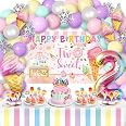 Amazon.com: Two Sweet Birthday Decorations, Ice Cream Birthday Party ...