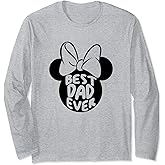 Amazon.com: Disney Minnie Mouse Father's Day Best Dad Ever Bow T-Shirt ...