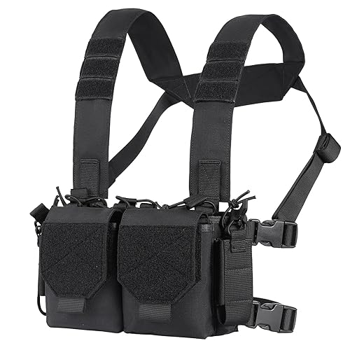 VISMIX Tactical Chest Rig, Adjustable&Detachable Molle Chest Rigs in ...