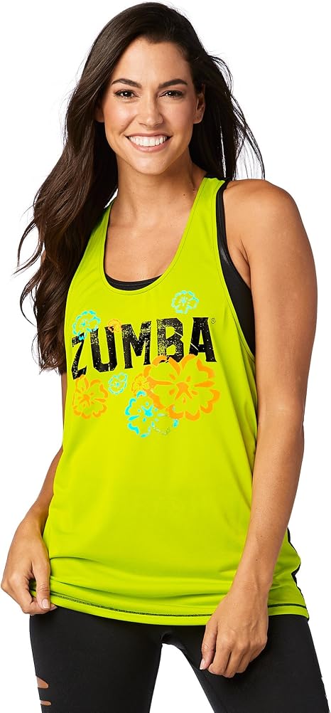 Zumba Fitness Damen Graphic Print Dance Fitness Loose Tank Activewear ...