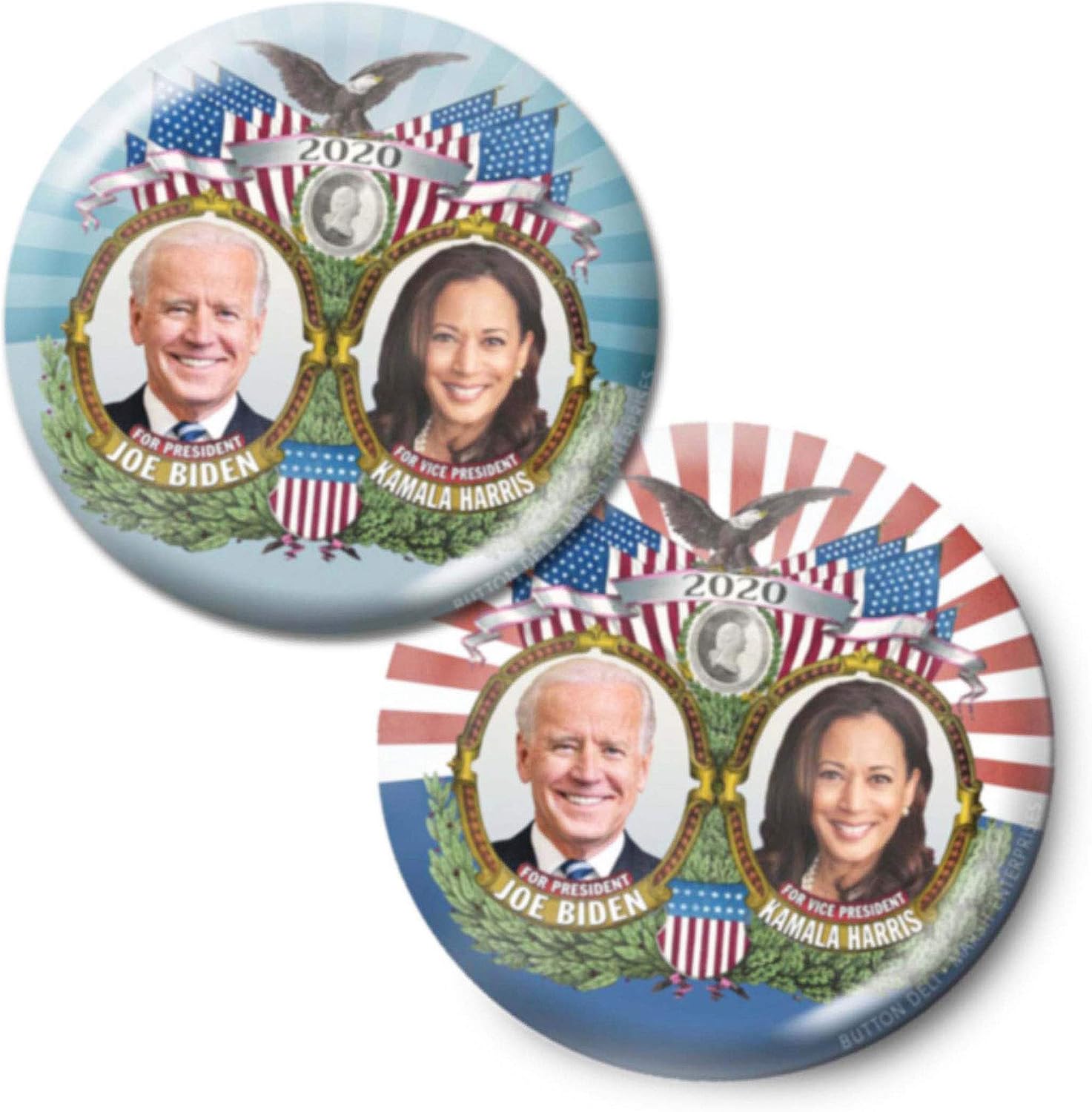 Amazon.com : Joe Biden Kamala Harris 2020 2-Pack Buttons - Collectible ...