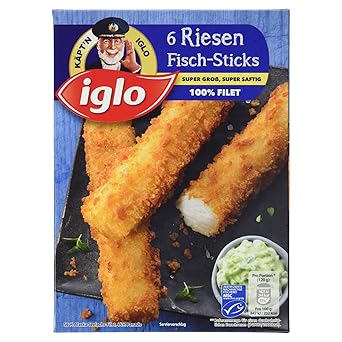 iglo 6 Riesen Fisch-Sticks, 360 g (Tiefgefroren): Amazon.de ...