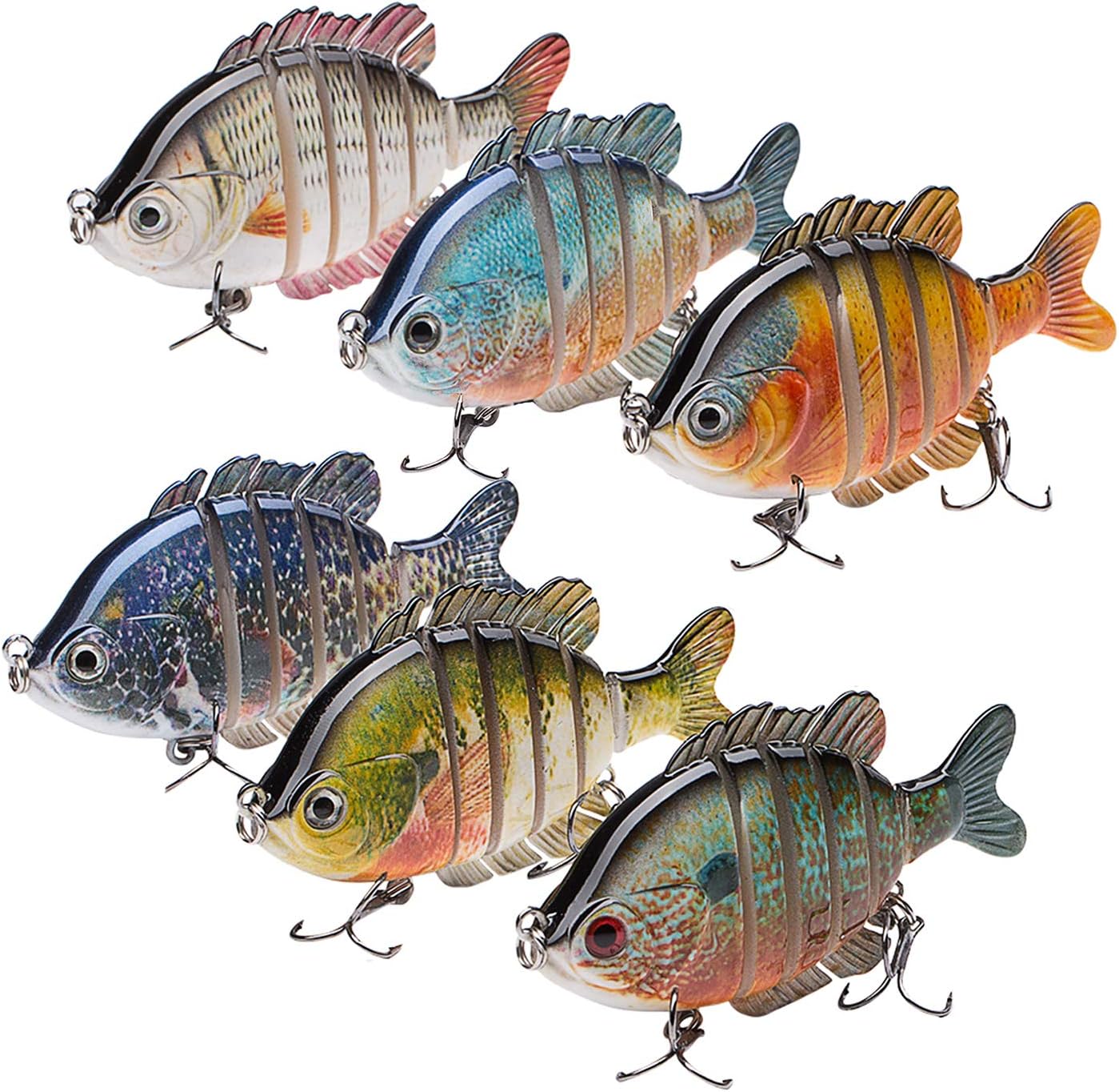 Bassdash SwimPanfish Multi Jointed Panfish Bluegill Swimbaits Topwater ...
