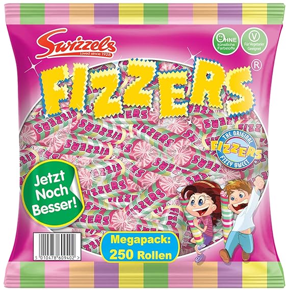 Amazon.com : Swizzels Fizzers Hard Candy - MADE IN THE UK - 740 g / 250 ...