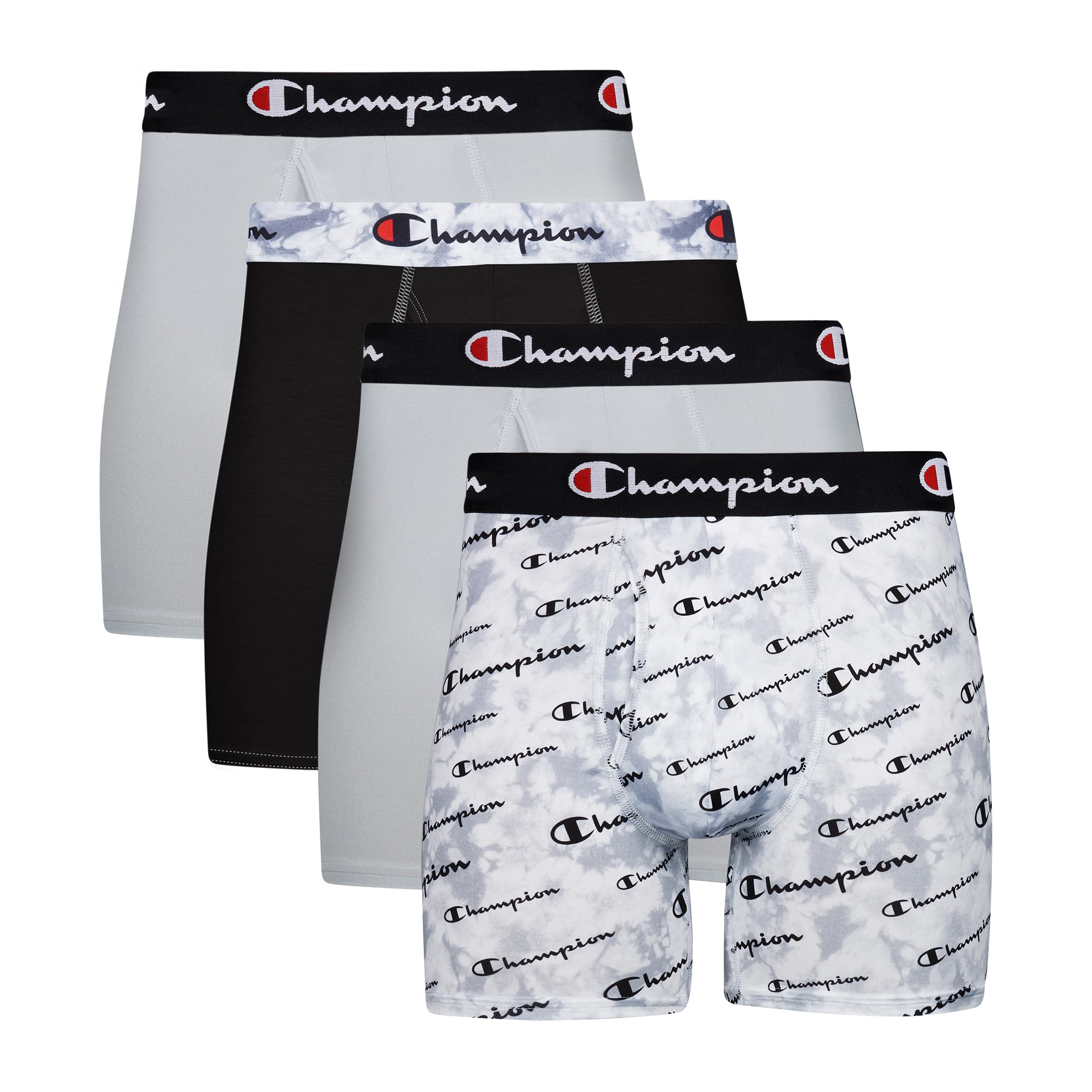 Champion Men's Boxer Briefs, Total Support Pouch Lightweight Stretch ...