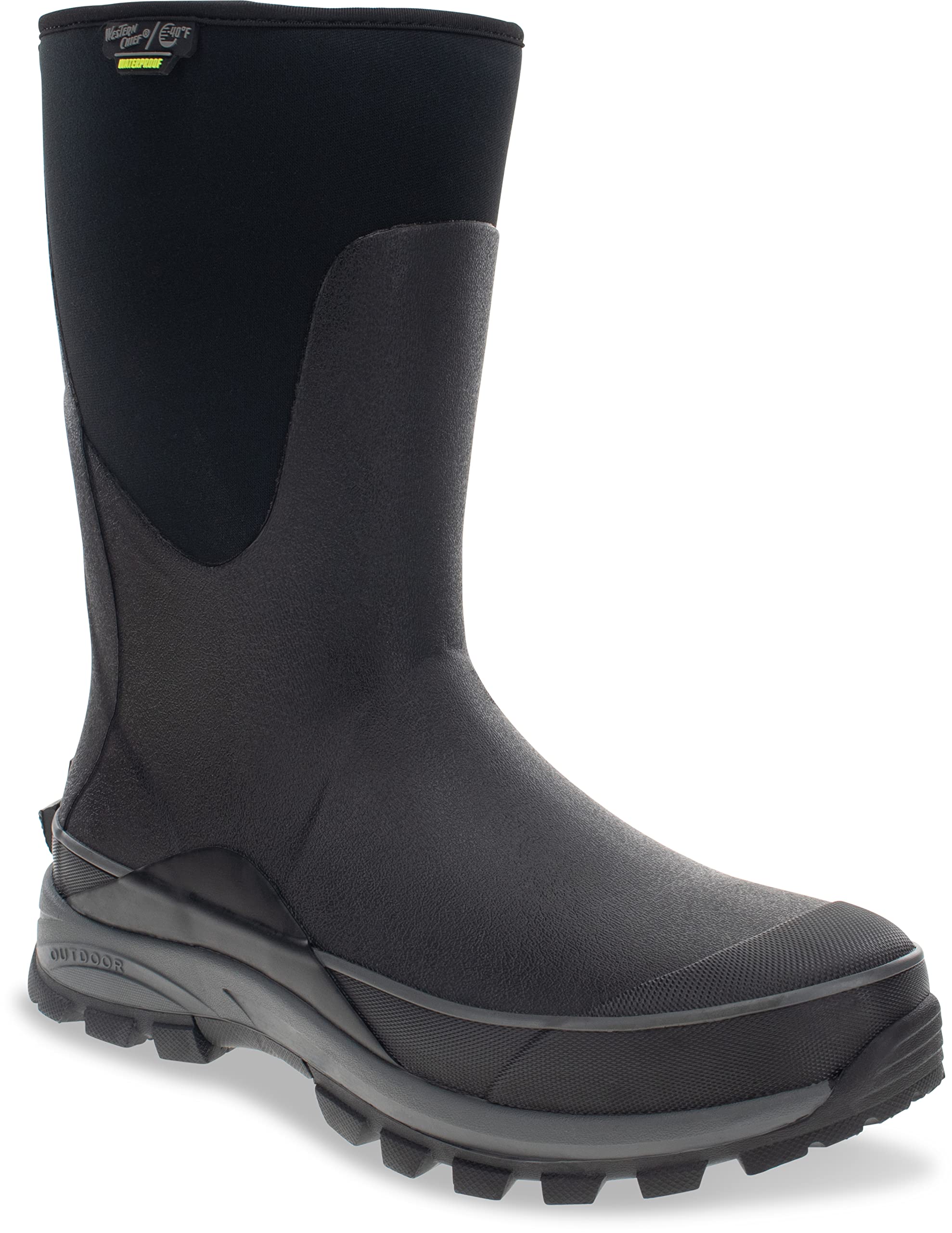 Western Chief Men's Neoprene Mid Height Waterproof Boot with Memory ...