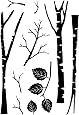 Card-io "Tall Trees" Stamp Set, Clear: Amazon.co.uk: Kitchen & Home