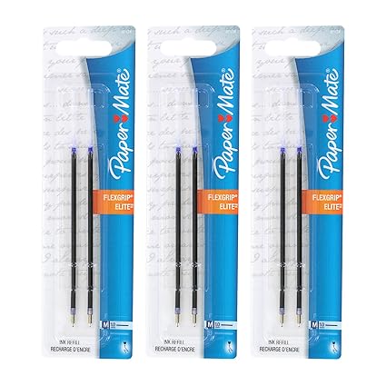Paper Mate Refills for FlexGrip Ultra & Elite & Earth Write Ball Point ...