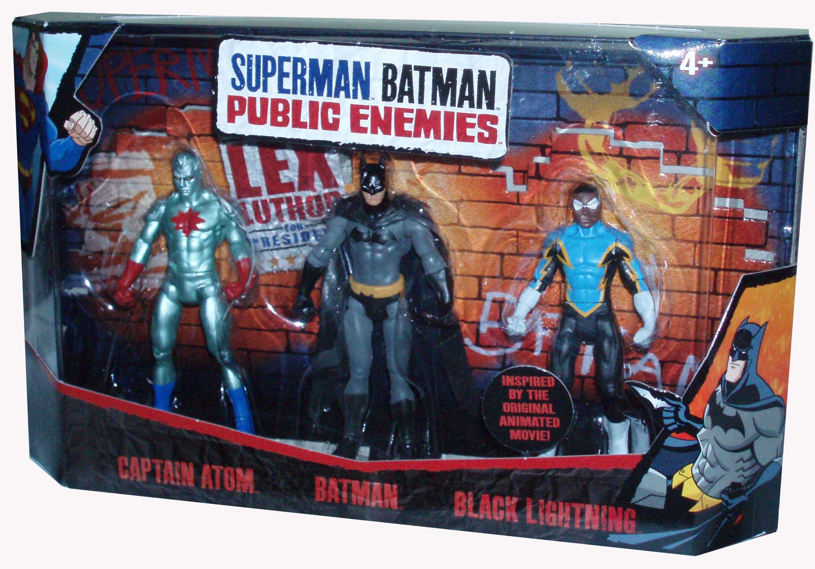 Buy DC Comics Superman Batman Public Enemies Series 3 Pack 4 Inch Tall ...