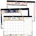 Amazon.com : Hadley Designs Floral Large Desk Calendar 2024-2025 - Desk ...