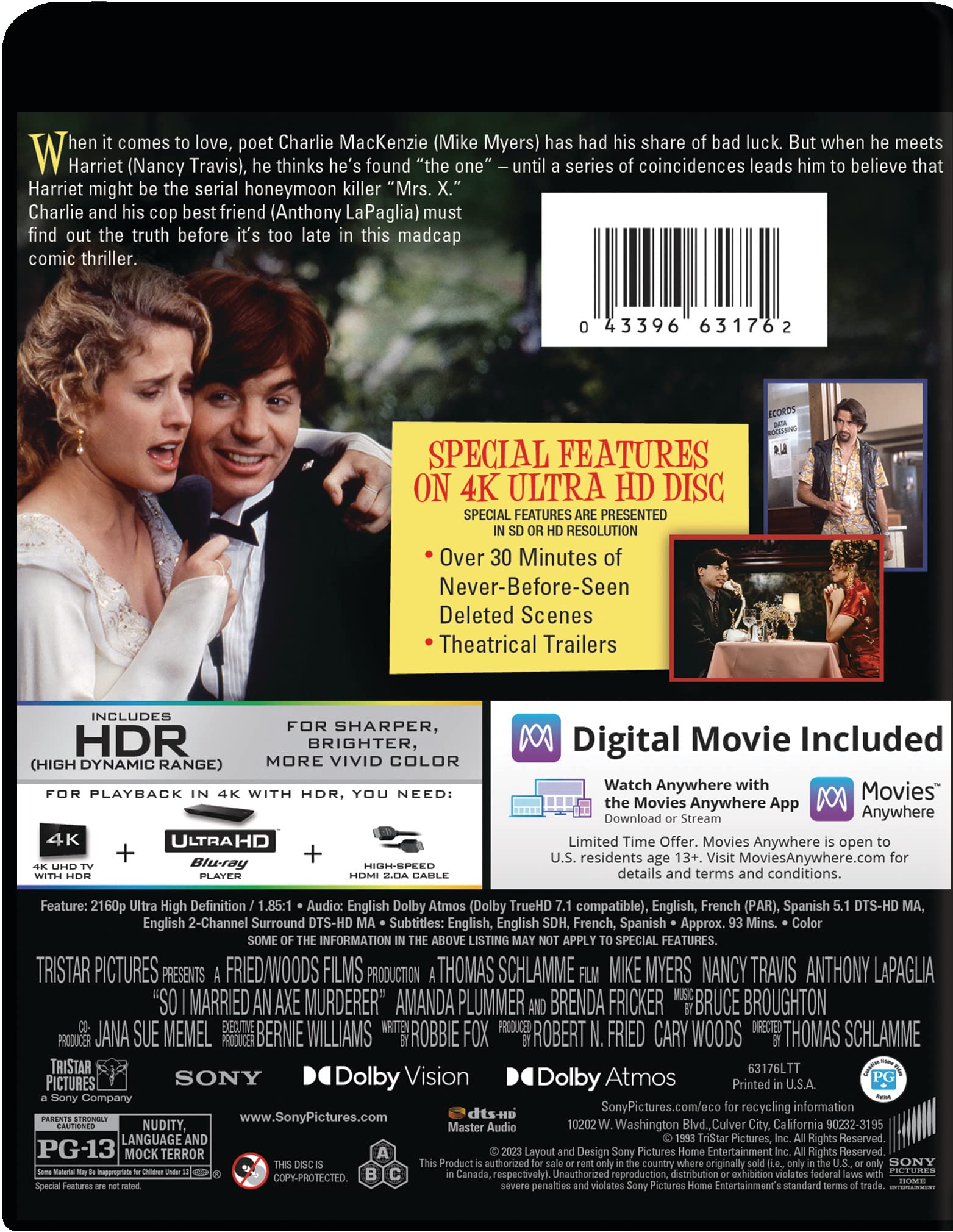 Mua So I Married An Axe Murderer – 30th Anniversary Edition (4K Ultra HD + Digital) [4K UHD] So ...