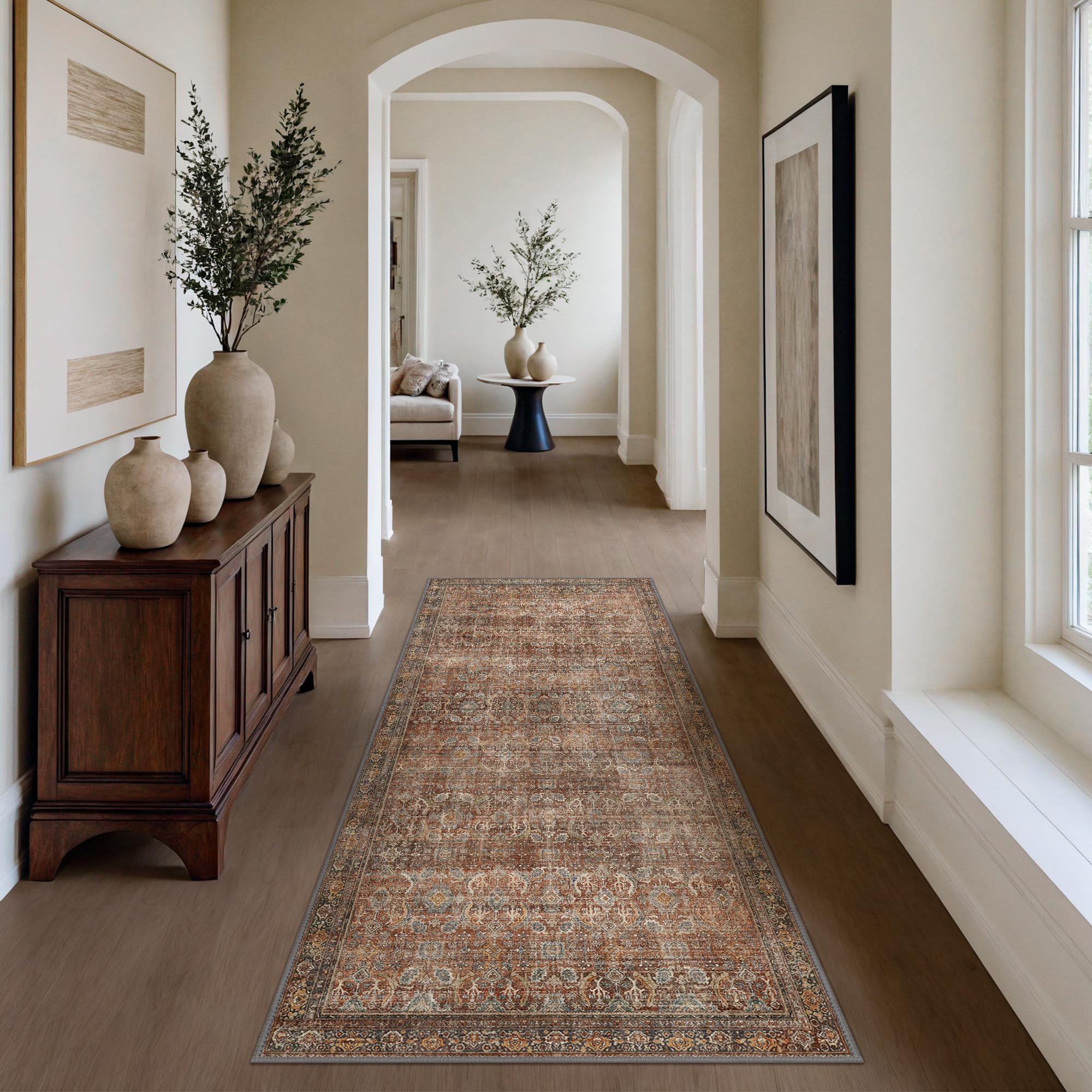 2x10 Runner Rug Machine Washable Boho Rug Runners for Hallway,Ultra ...