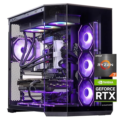 IPASON Gaming Desktop, AMD Ryzen7 9800X3D, NVIDIA RTX4080 Super, 32GB DDR5 RAM, 2TB M2 NVMe ...