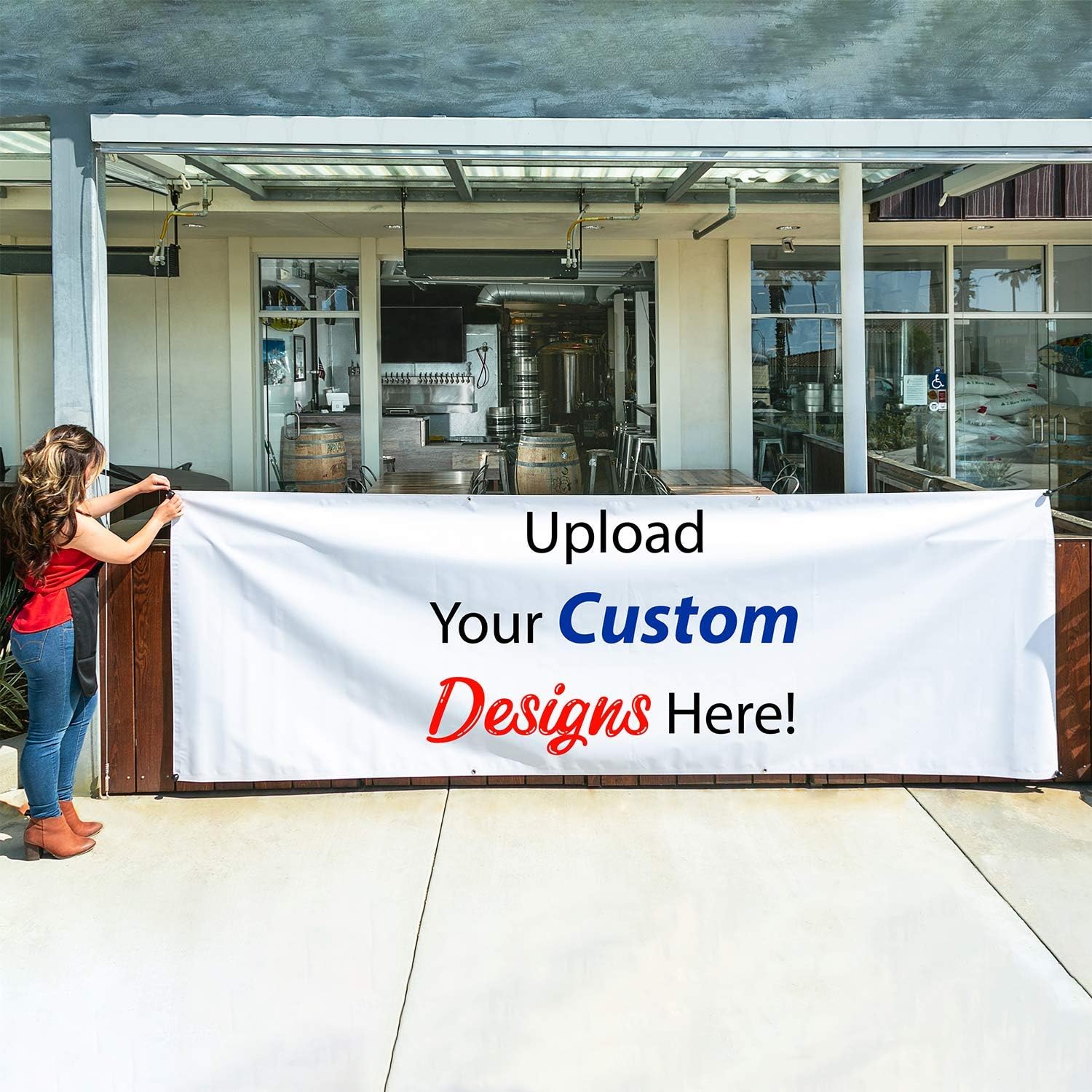 HALF PRICE BANNERS|Customize Now with Online Designer-Mesh Wind ...
