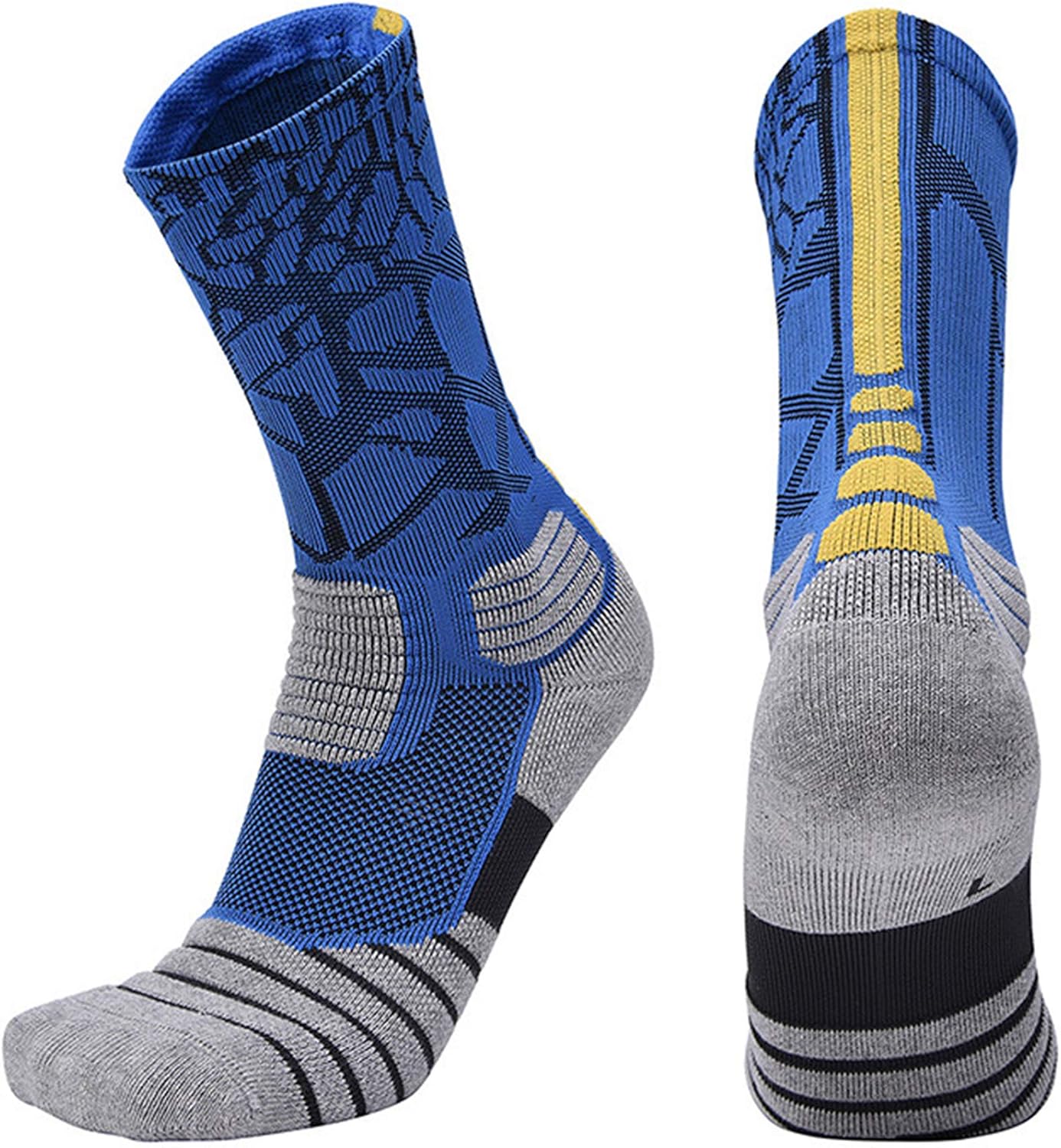 Mens Sports Socks,Men's Wicking Breathable Cushion Anti Blister Casual ...
