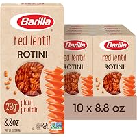 Amazon.com : Barilla Red Lentil Rotini Pasta, 8.8 oz - Vegan, Gluten ...