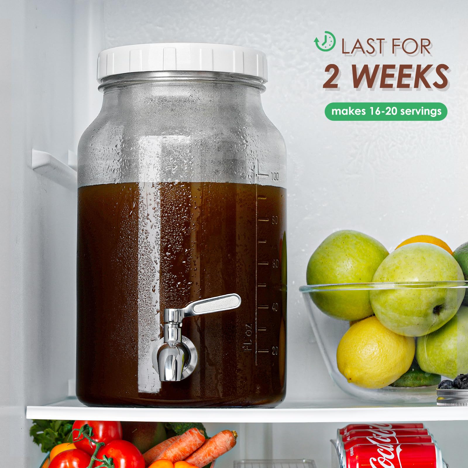 Mua Qianfenie 1 Gallon Cold Brew Coffee Maker - Mesh Filter - Stainless ...