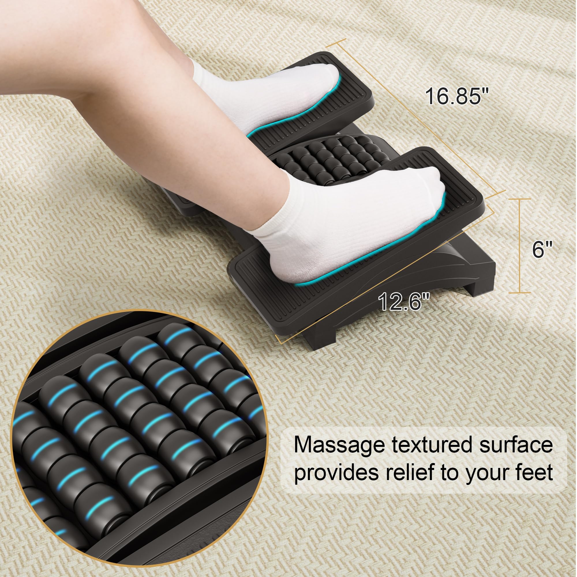 Mua Auslar Foot Rest, Adjustable Ergonomic Foot Rest for Under Desk at ...