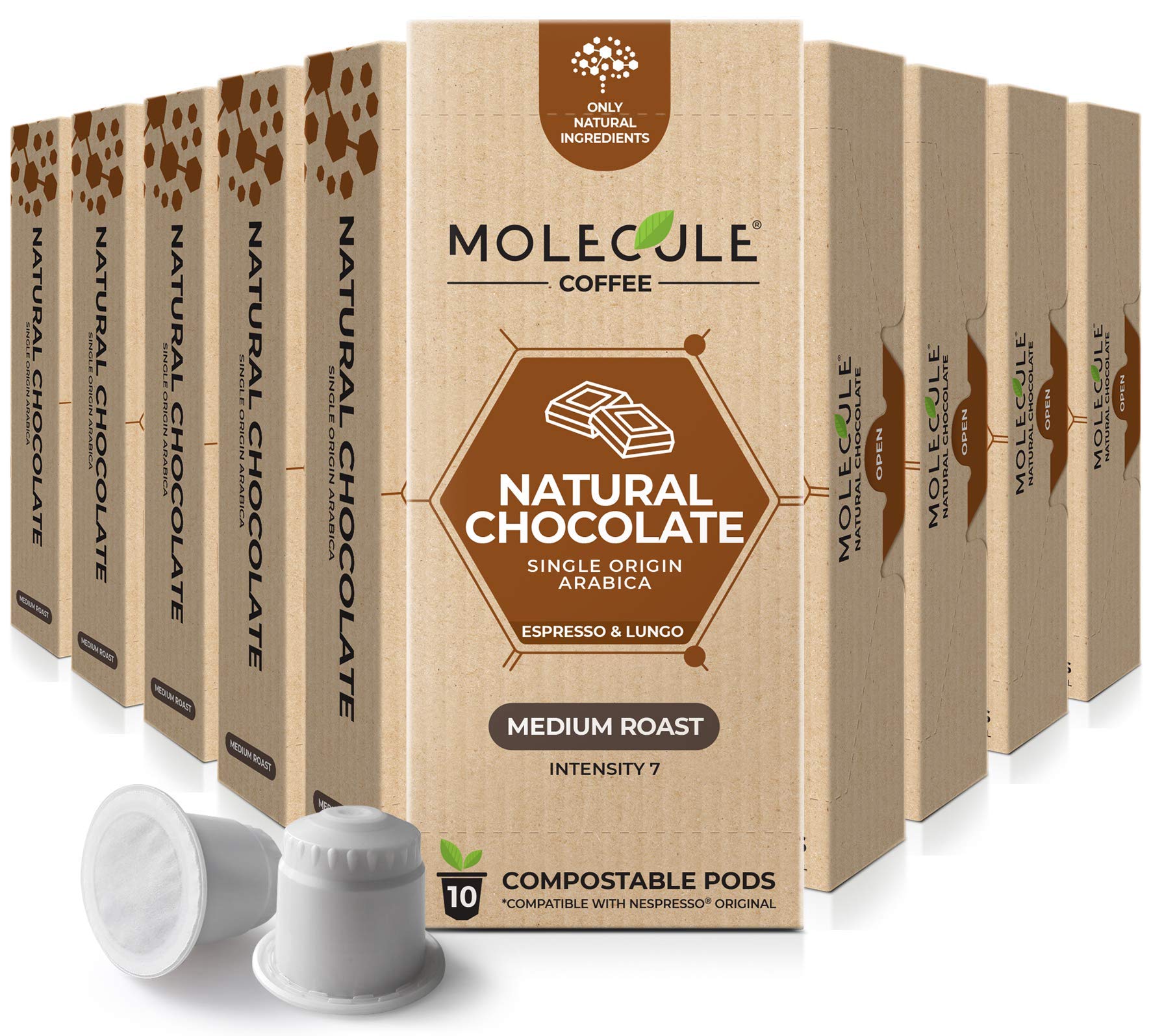 Chocolate Nespresso Compatible Compostable Pods By Molecule Medium Roast Arabica | Desertcart INDIA