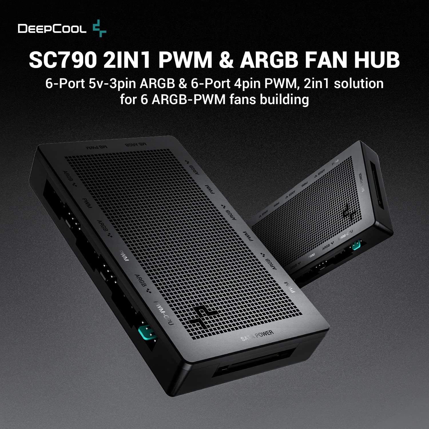 Mua DeepCool SC790 Fan Hub 2in1 PWM & ARGB 6-Port 5v-3pin Aura SYNC ...